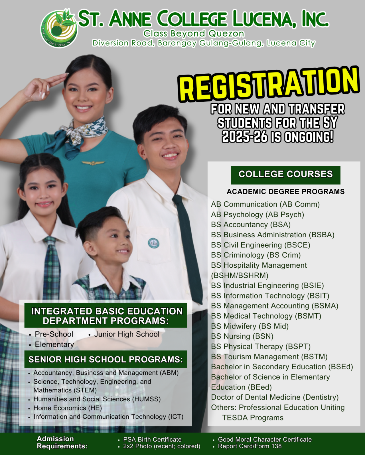 Homepage - St Anne College Lucena Inc